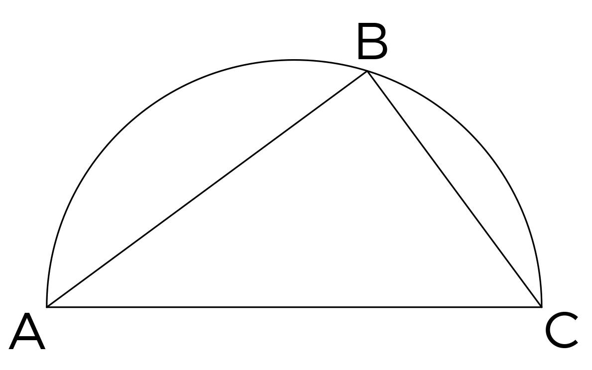 In the figure shown, the triangle is inscribed in the semicircle. If ...